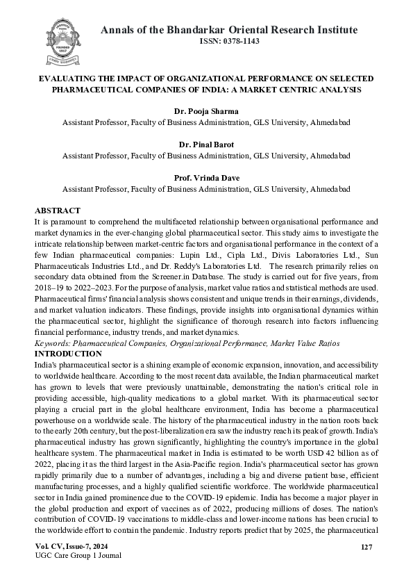 (PDF) Annals of the Bhandarkar Oriental Research Institute