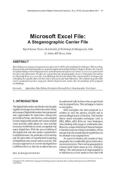 (PDF) Microsoft Excel File