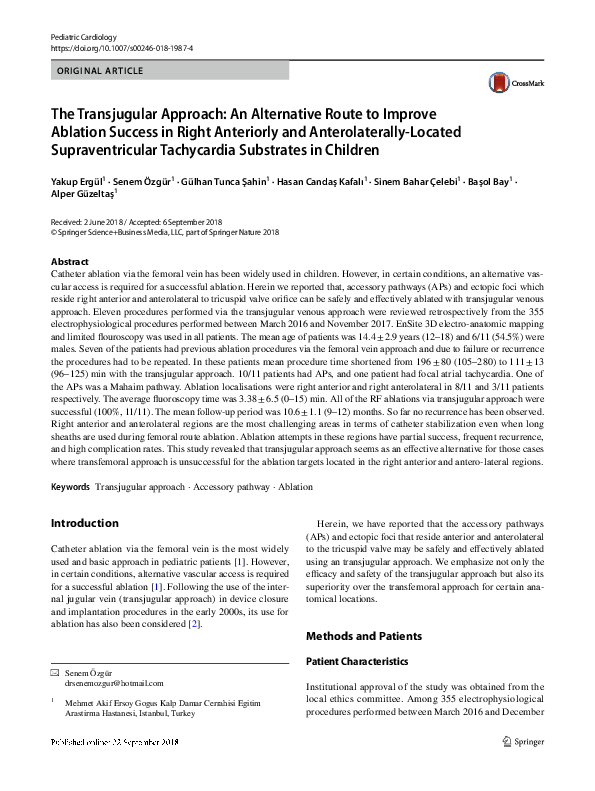 (PDF) The Transjugular Approach: An Alternative Route to Improve ...