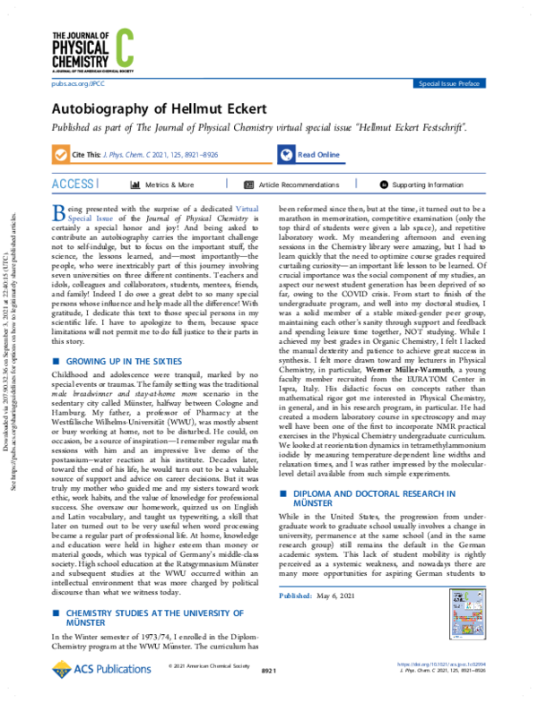 (PDF) Autobiography of Hellmut Eckert