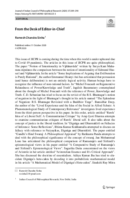 (PDF) From the Desk of Editor-in-Chief