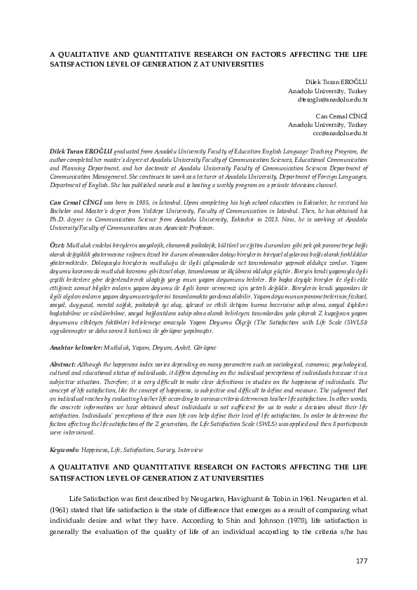 (PDF) A QUALITATIVE AND QUANTITATIVE RESEARCH ON FACTORS AFFECTING THE ...