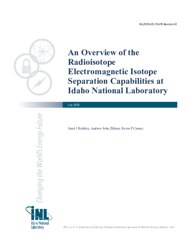 (PDF) An Overview of the Radioisotope Electromagnetic Isotope ...