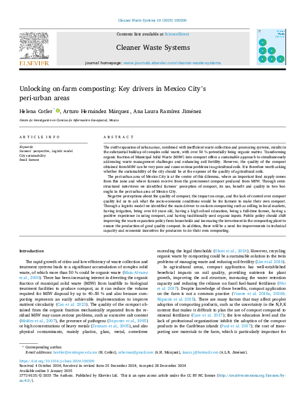 (PDF) Cotler et al 2025 com post in Mexico city´s periurban area
