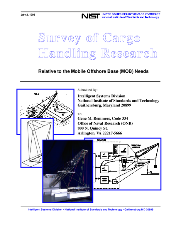(PDF) Survey of cargo handling research relative to the Mobile Offshore ...