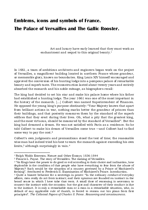 (PDF) Emblems, icons and symbols of France