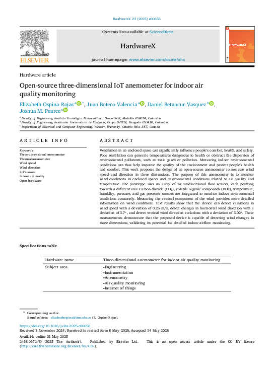 (PDF) Open-source three-dimensional IoT anemometer for indoor air ...