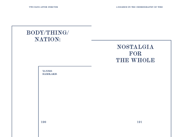(PDF) Hamilakis, Y. 2015 Body/Thing/Nation: Nostalgia for the Whole. In ...