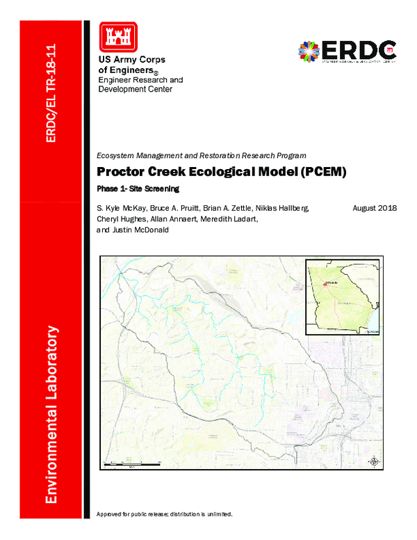 (PDF) Proctor Creek Ecological Model (PCEM) : Phase 1 - site screening