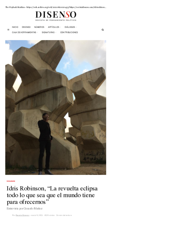 (PDF) Gerardo Munoz & Idris Robinson. "La revuelta eclipsa todo todo lo ...