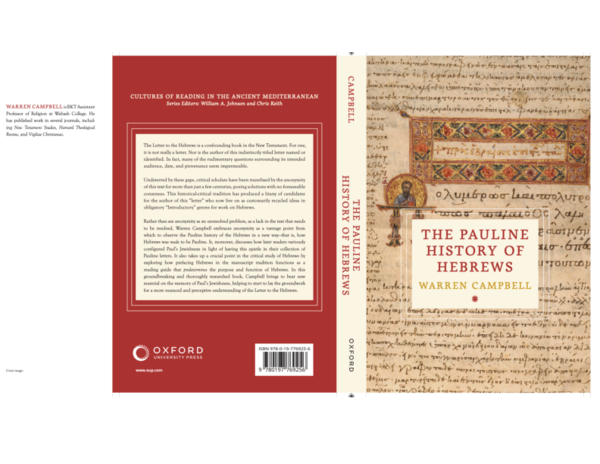 (PDF) The Pauline History of Hebrews. Cultures of Reading in the ...