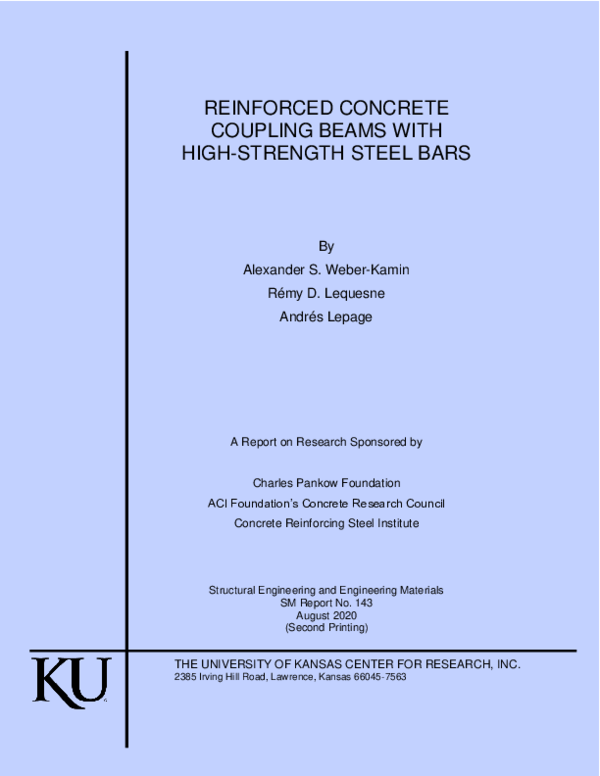 (PDF) Reinforced Concrete Coupling Beams with High-Strength Steel Bars