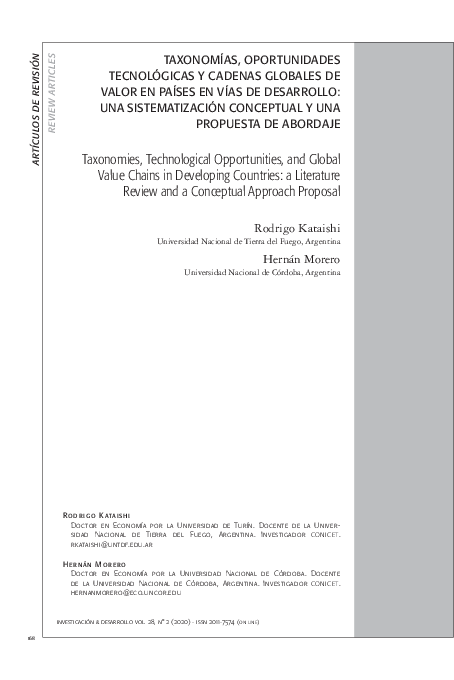 (PDF) Taxonomies, Technological Opportunities, and Global Value Chains in Developing Countries ...