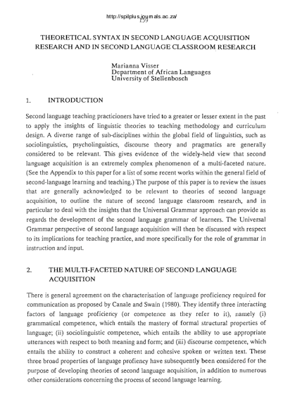 (PDF) Theoretical syntax in second language acquisition research and in second language ...