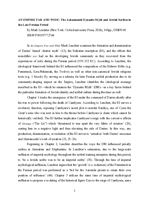 (PDF) An Empire Far and Wide - Mark Leuchter