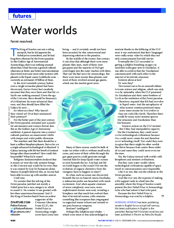 (PDF) Water worlds