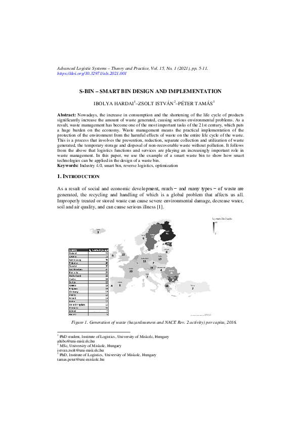 (PDF) S-Bin : Smart Bin Design and Implementation