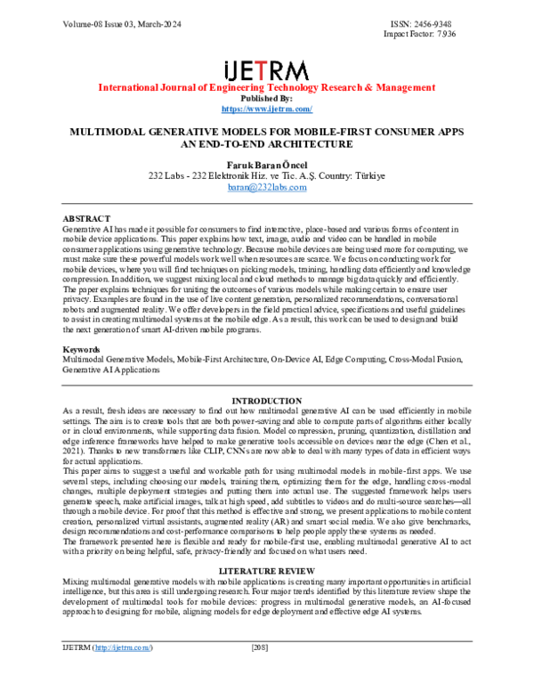 (PDF) MULTIMODAL GENERATIVE MODELS FOR MOBILE-FIRST CONSUMER APPS AN ...