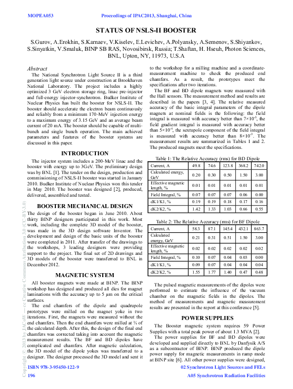 (PDF) Nsls-II Boster