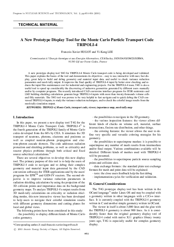 (PDF) A New Prototype Display Tool for the Monte Carlo Particle ...