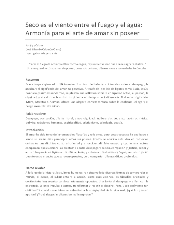 (PDF) Seco es el viento entre el fuego y el agua: Armonía para el arte ...