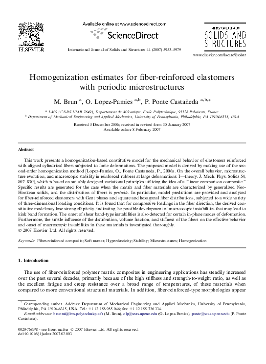 (PDF) Homogenization estimates for fiber-reinforced elastomers with ...