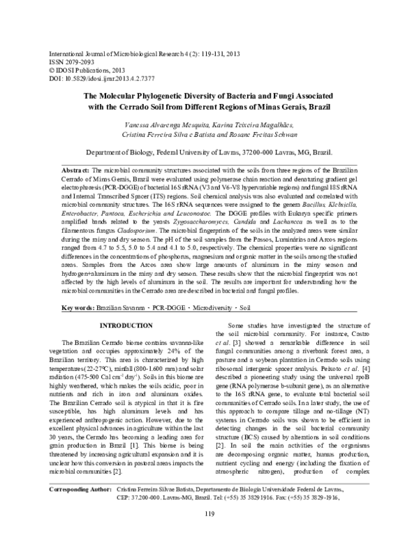 (PDF) The Molecular Phylogenetic Diversity of Bacteria and Fungi ...
