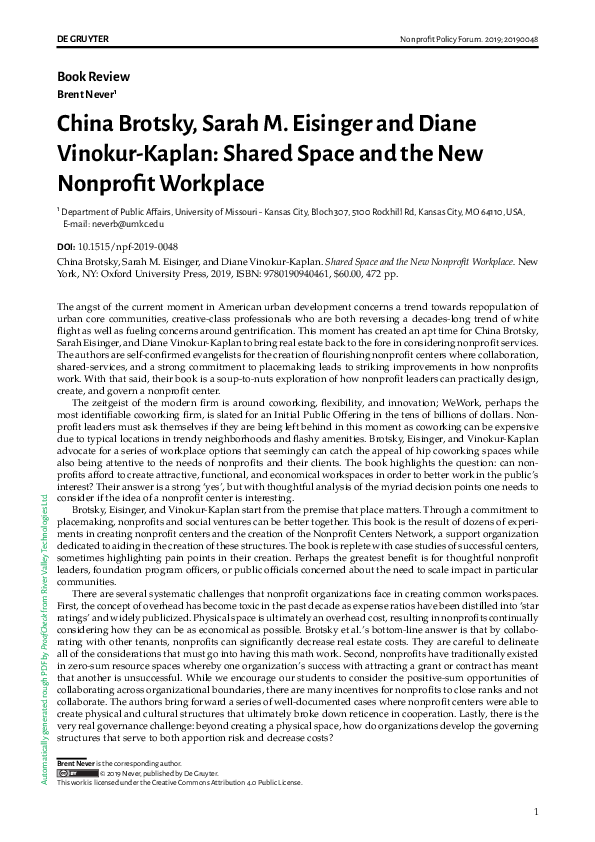 (PDF) China Brotsky, Sarah M. Eisinger and Diane Vinokur-Kaplan: Shared ...