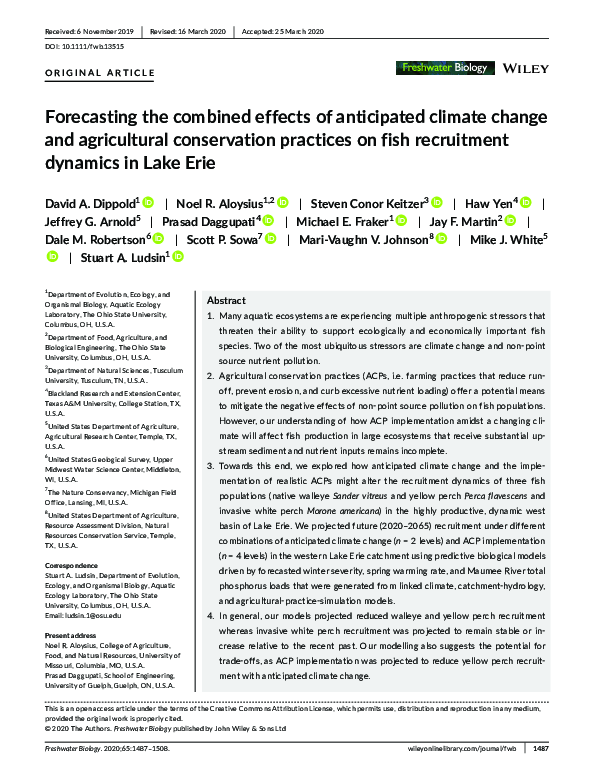 (PDF) Forecasting the combined effects of anticipated climate change ...