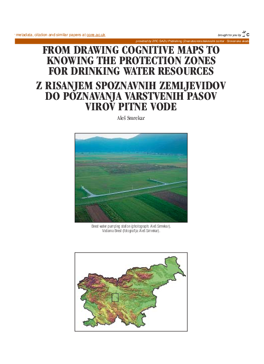 (PDF) From drawing cognitive maps to knowing the protection zones for ...