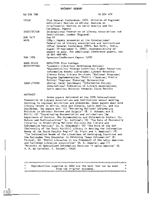 (PDF) Designing national information policies in Africa: process and ...