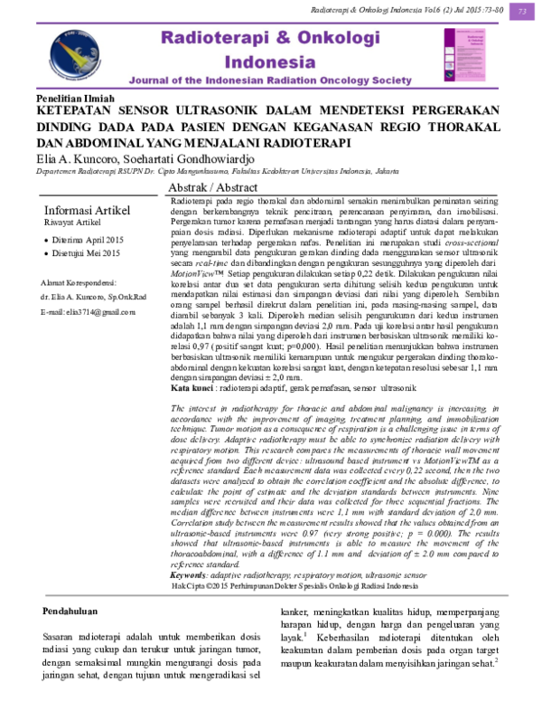 (PDF) Ketepatan Sensor Ultrasonik dalam Mendeteksi Pergerakan Dinding ...