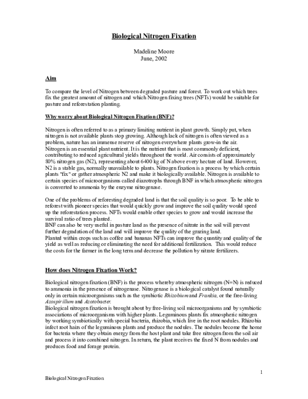 (PDF) Biological Nitrogen Fixation