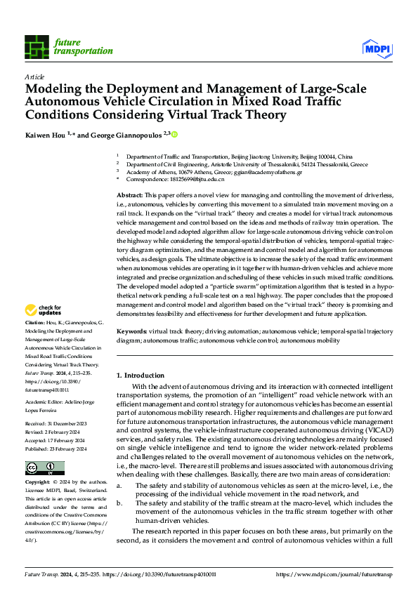 (PDF) Modeling the Deployment and Management of Large-Scale Autonomous ...