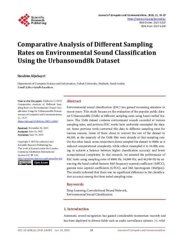 (PDF) Comparative Analysis of Different Sampling Rates on Environmental ...