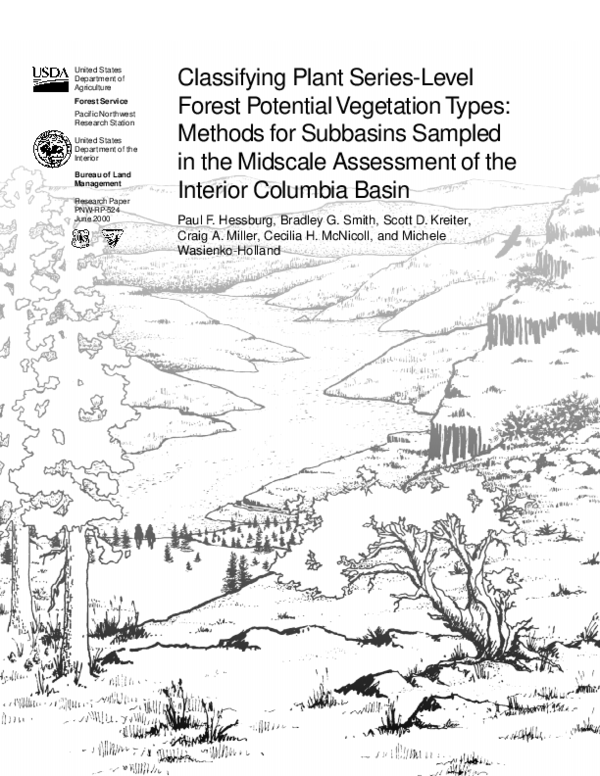 (PDF) Classifying plant series-level forest potential types: methods ...