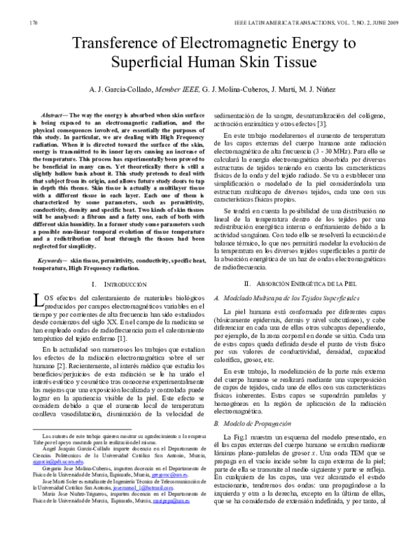 (PDF) Transference of electromagnetic energy to superficial human skin ...