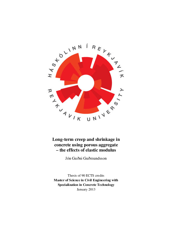 (PDF) Long-term creep and shrinkage in concrete using porous aggregate ...