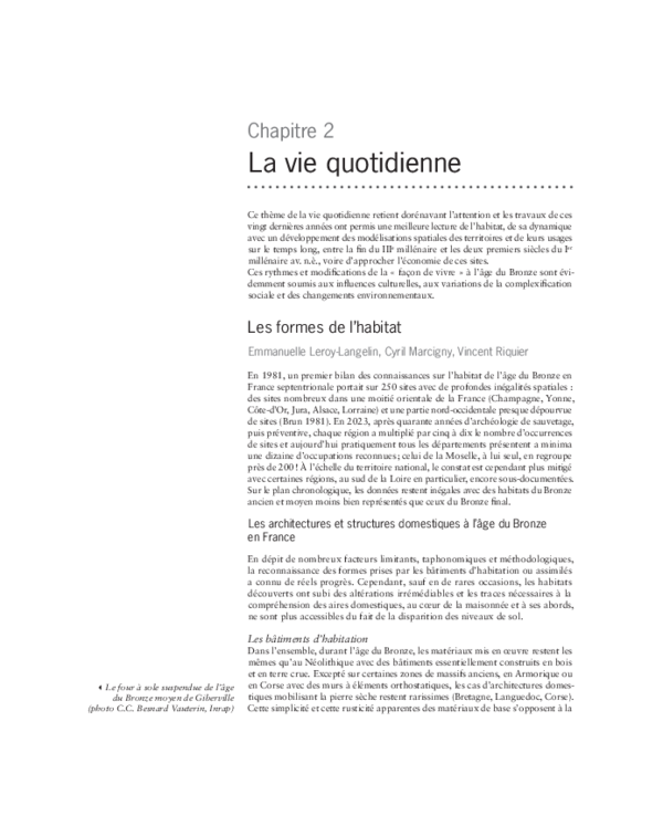 (PDF) La vie quotidienne