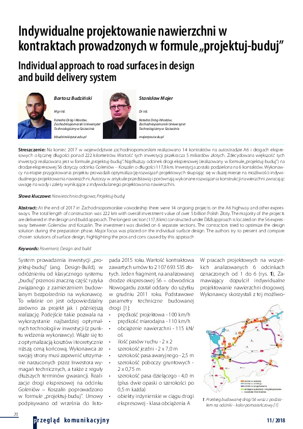(PDF) Individual approach to road surfaces in design and build delivery ...