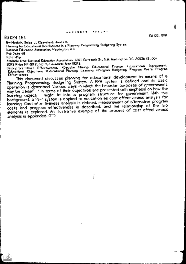 (PDF) Planning for Educational Development in a Planning, Programming ...