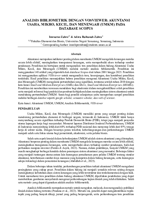 (PDF) ANALISIS BIBLIOMETRIK DENGAN VOSVIEWER: AKUNTANSI USAHA, MIKRO ...