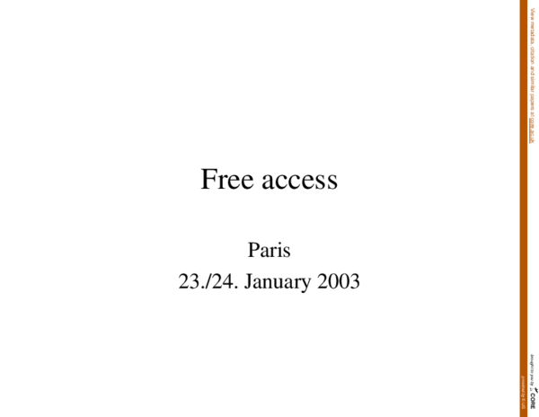 (PDF) Free access