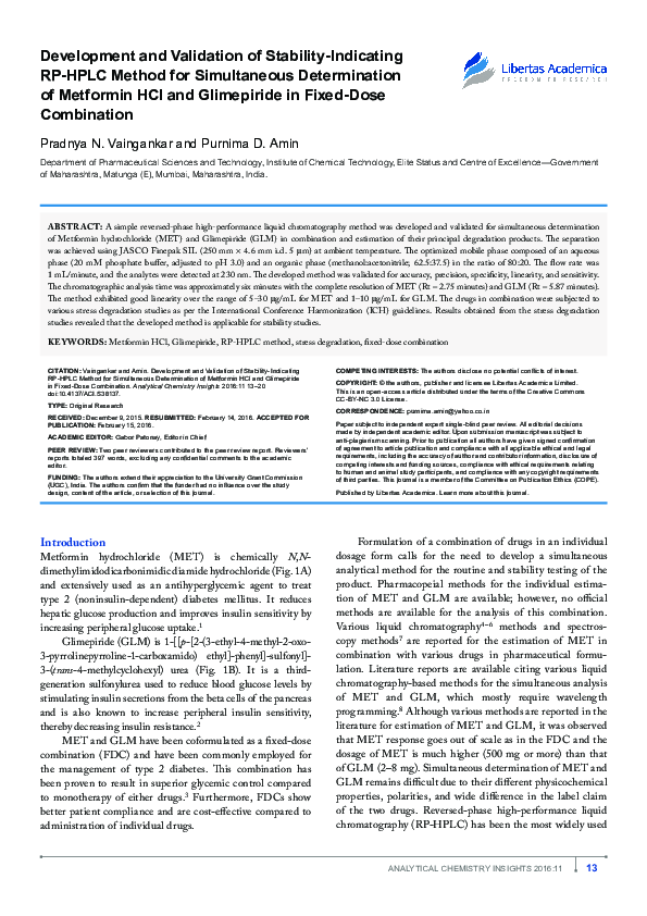 (PDF) Development and Validation of Stability-Indicating RP-HPLC Method ...