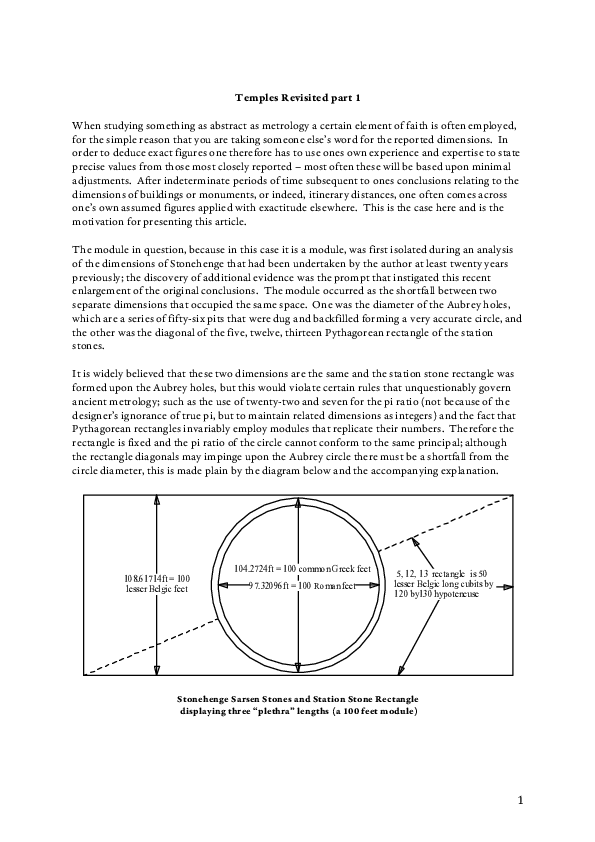 (PDF) Temples Revisited