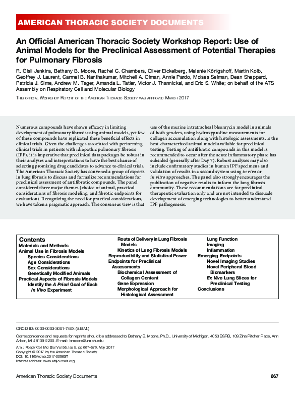 (PDF) An Official American Thoracic Society Workshop Report: Use of ...
