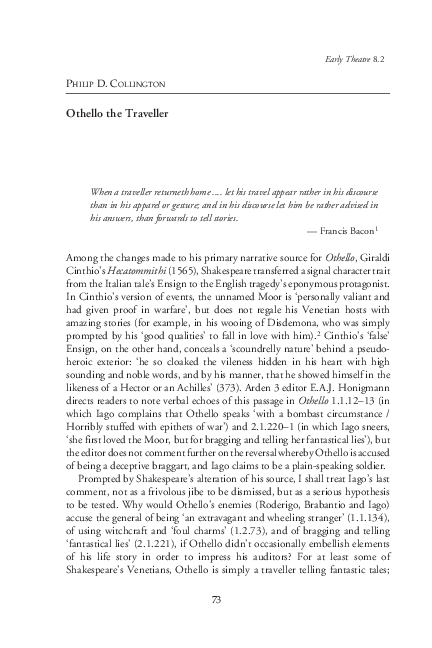 (PDF) Othello the Traveller