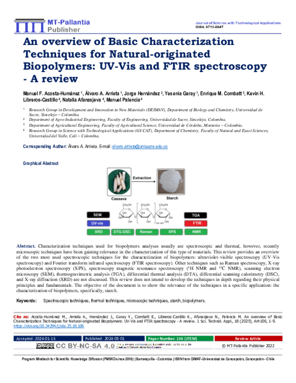 (PDF) An overview of Basic Characterization Techniques for Natural ...