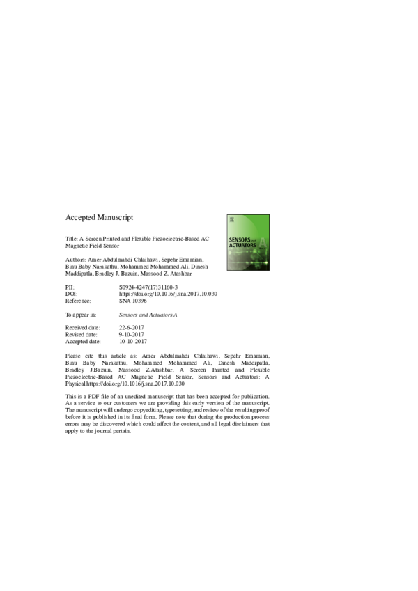 (PDF) A screen printed and flexible piezoelectric-based AC magnetic ...