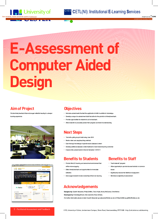 (PDF) E-Assessment of Computer Aided Design